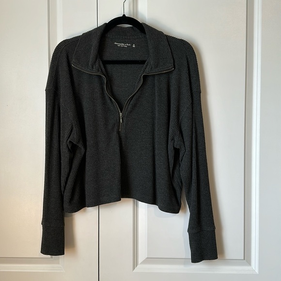 Abercrombie & Fitch | Tops | Abercrombie Fitch Soft Af Quarter Zip Pullover Sweater | Poshmark